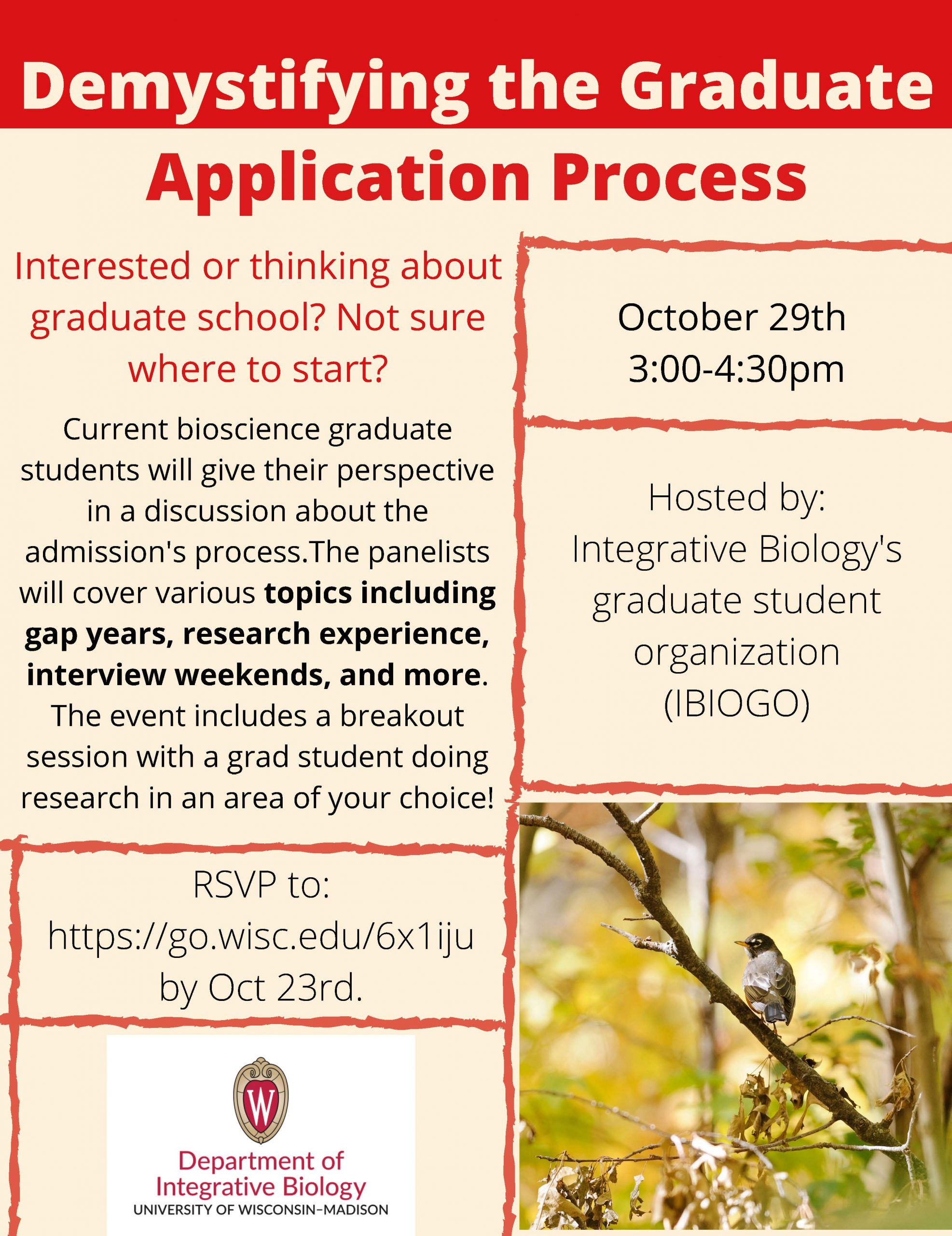 Demystifying the Graduate Application Process – October 29, 2020 ...