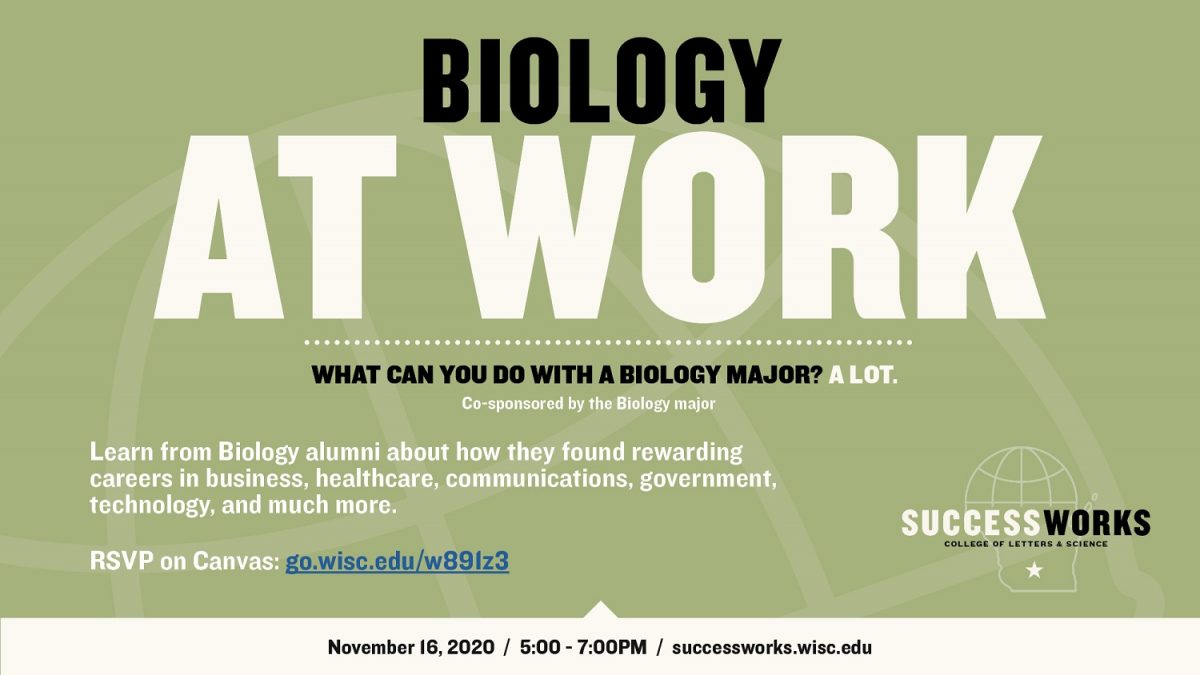 Biology At Work – November 16, 2020 – Biology Major