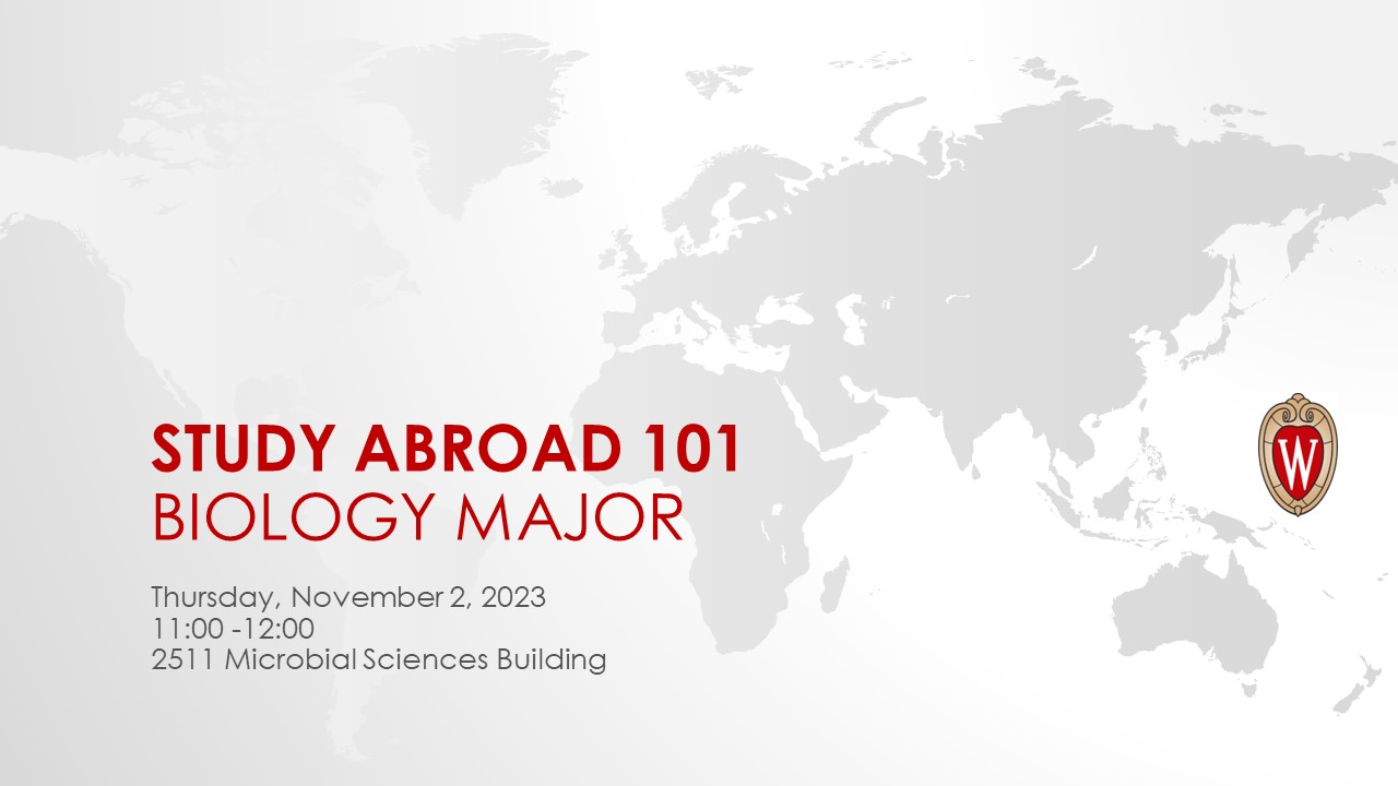 Biology Major Study Abroad 101 – November 2, 2023 – Biology Major