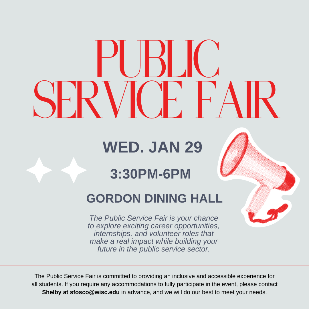 Public Service Fair – January 29, 2025 – Biology Major